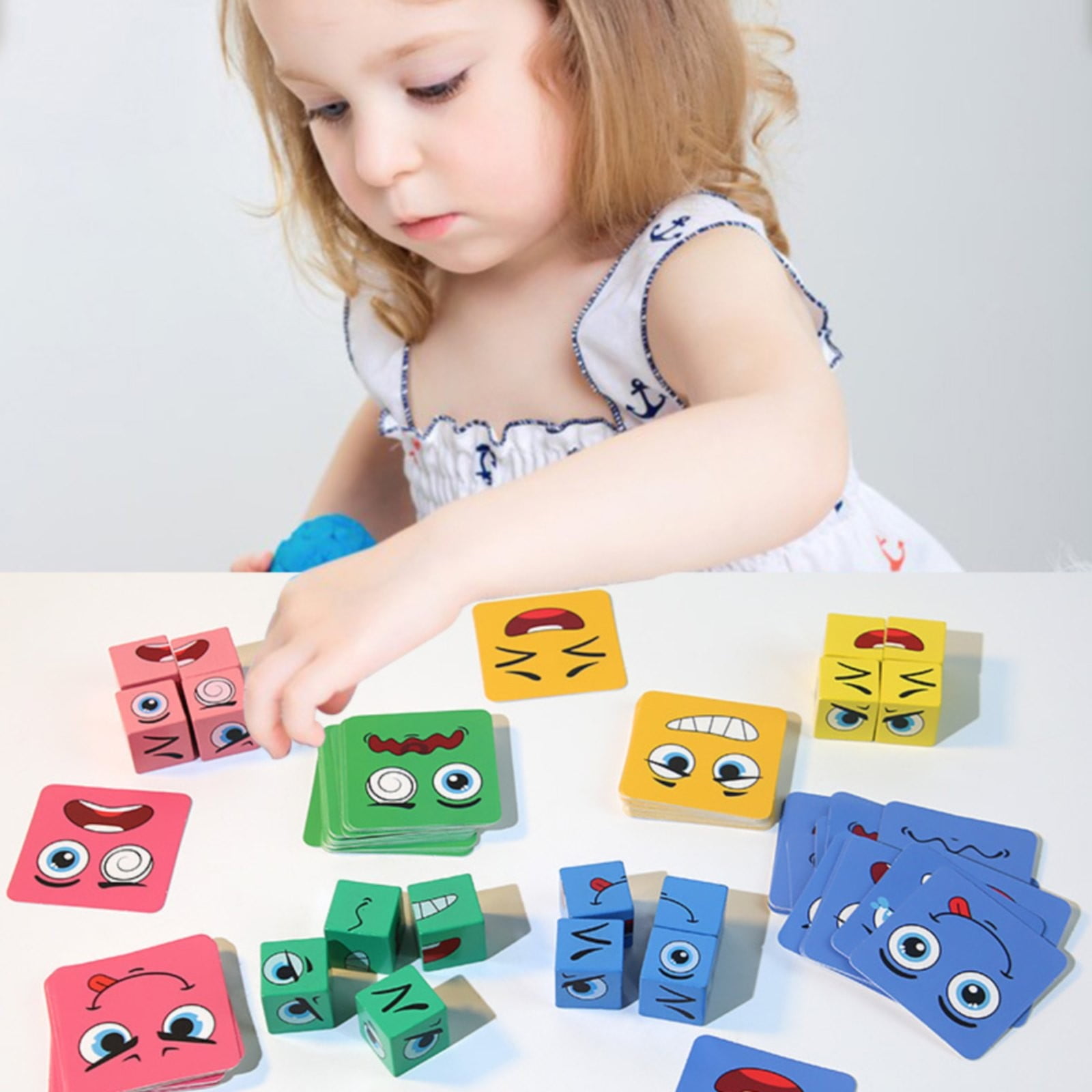 Puzzle,Face Changing Magic Cube Game, Christmas Clearance! Lssam Wooden ...