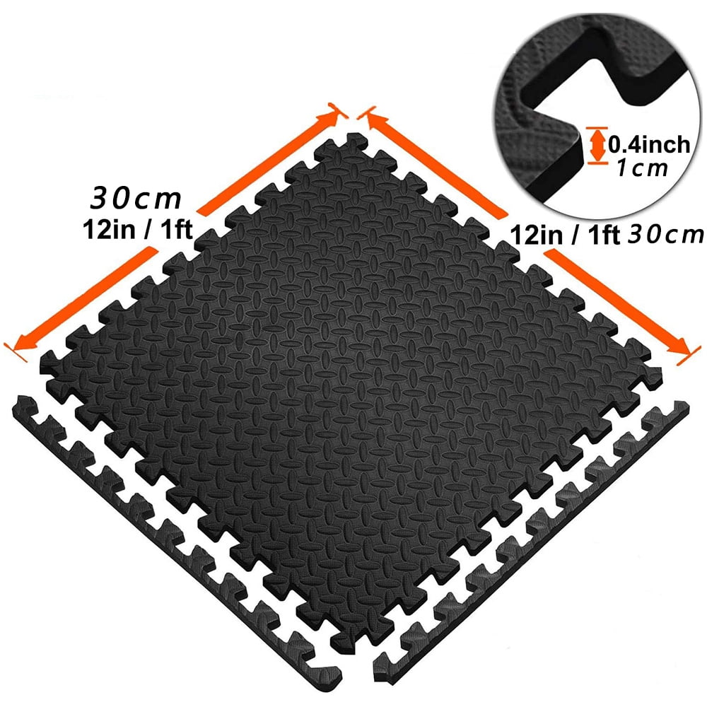 Puzzle Fitness Mat EVA Interlocking Foam Floor Tiles Sports Protection ...
