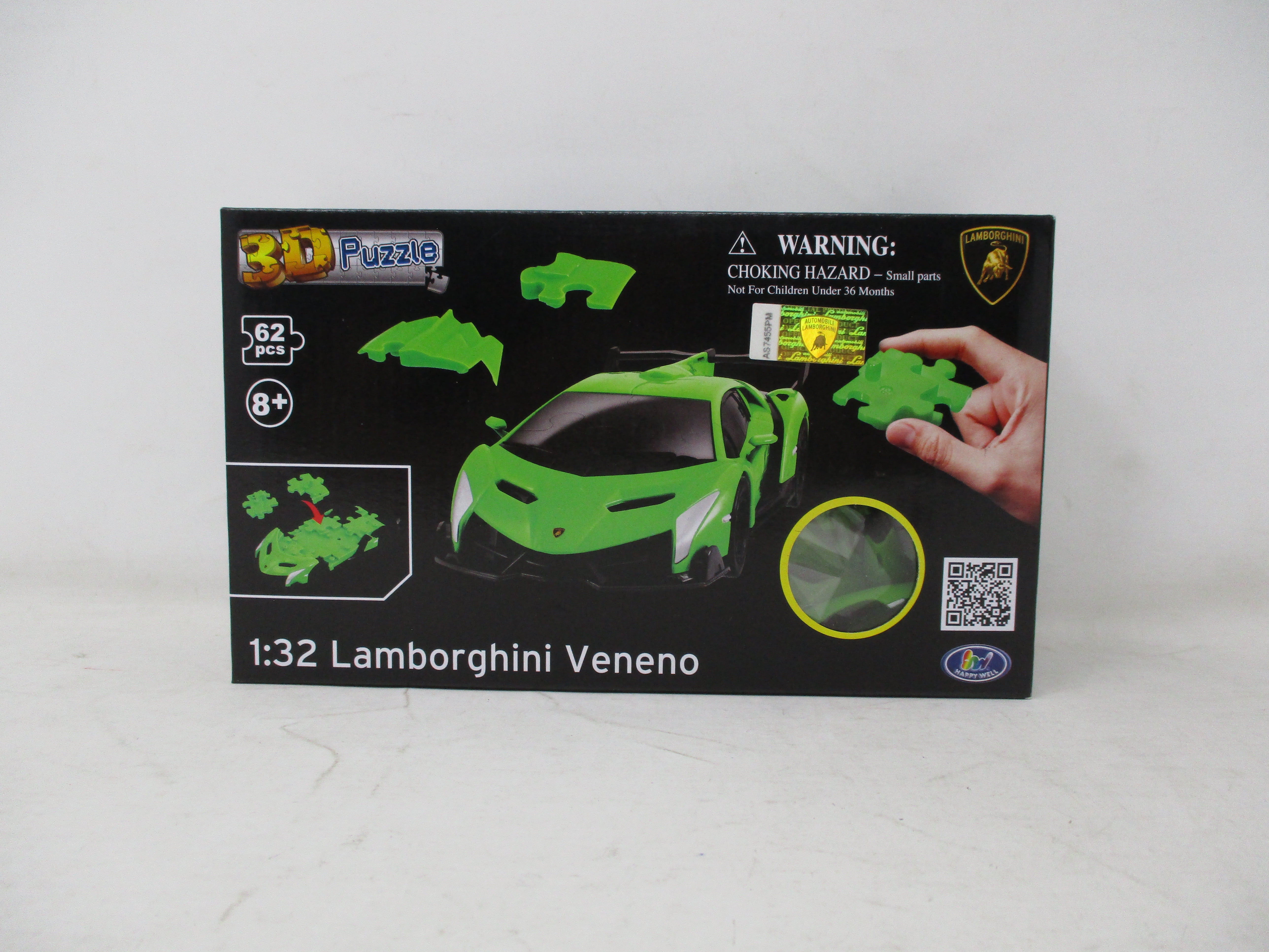 Happy Well 62 Pieces Puzzle Fun 3D Solid Green Puzzles - Walmart.com