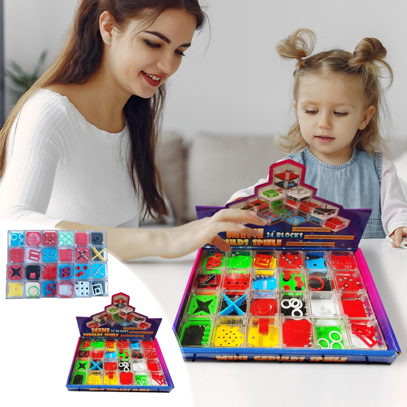Puzzle Games Set, Mini Puzzle Toys, Family Bonding Educational Stress ...