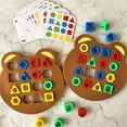 Puzzle Geometric Shape Matching, Educational Building Blocks, Parent ...