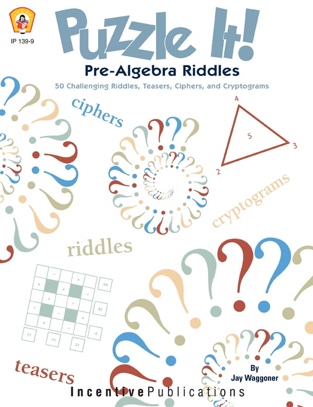 Pre-Owned Puzzle It! Pre-Algebra Riddles: 50 Challenging Riddles ...