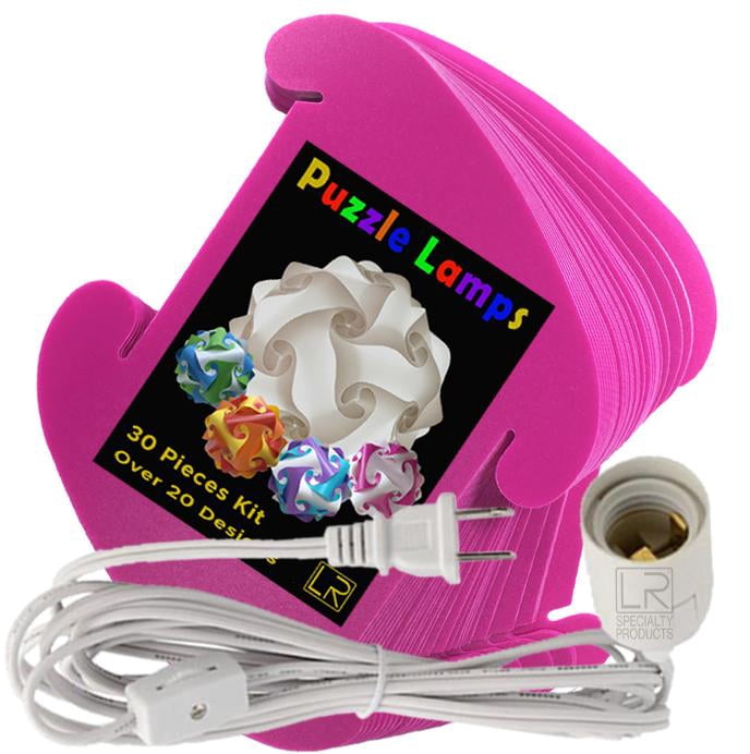 Puzzle Lamps Creative light 30 Pieces Jigsaw light Kit With 12ft Cord ...