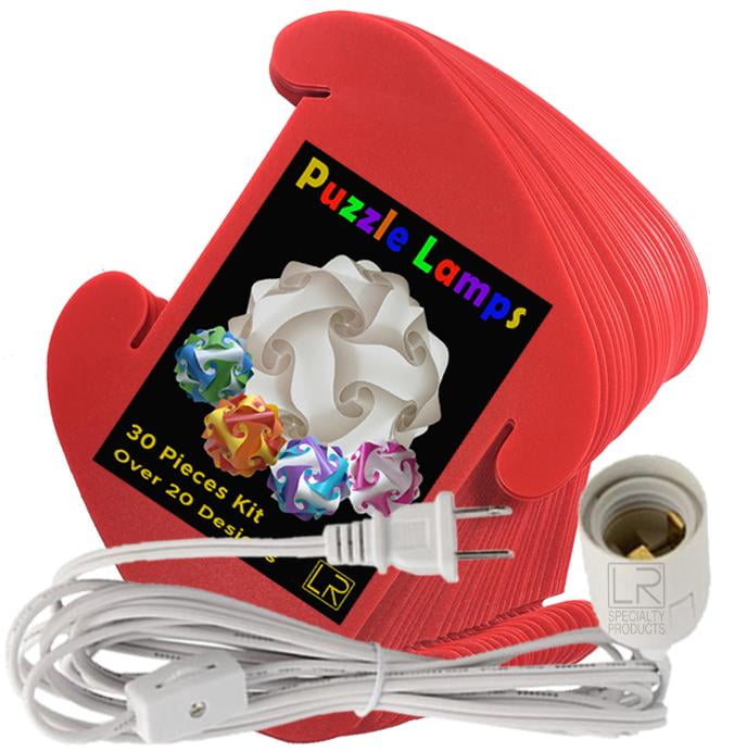 Puzzle Lamps Creative light 30 Pieces Jigsaw light Kit With 12ft Cord ...