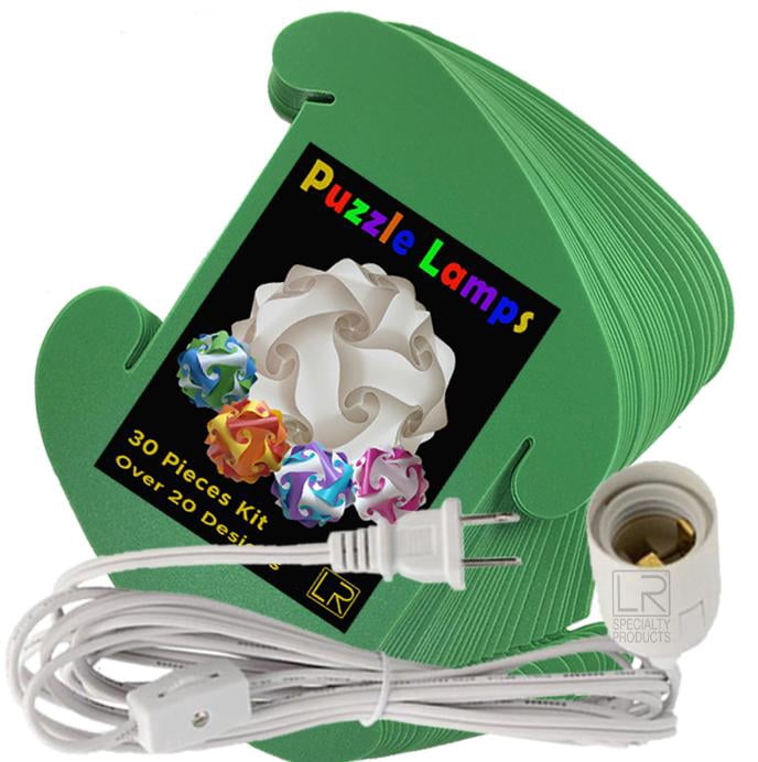 Puzzle Lamps Creative light 30 Pieces Jigsaw light Kit With 12ft Cord ...