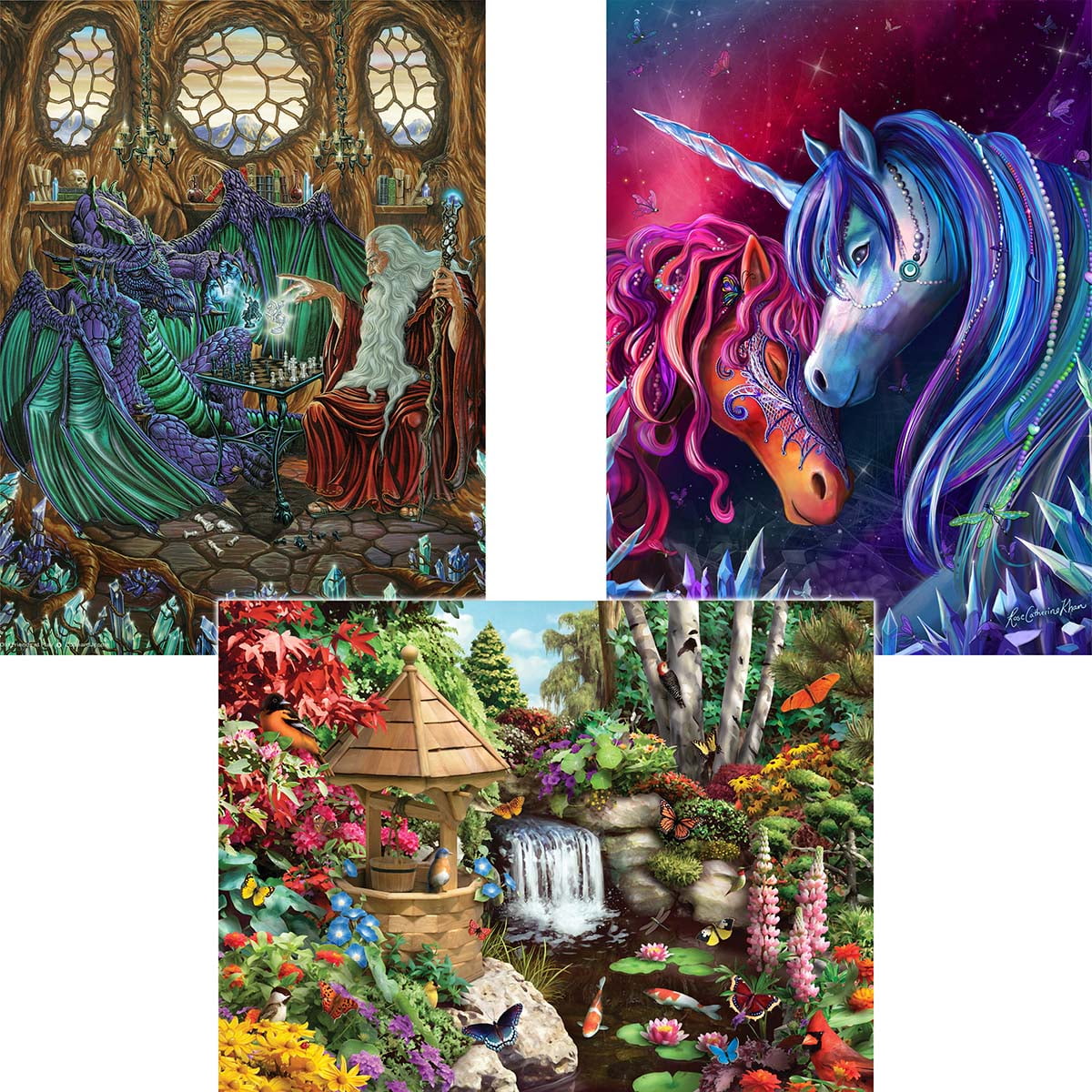 Puzzle Magic™ Fairy Gardens, Set of 3 Jigsaw Puzzle - Walmart.com