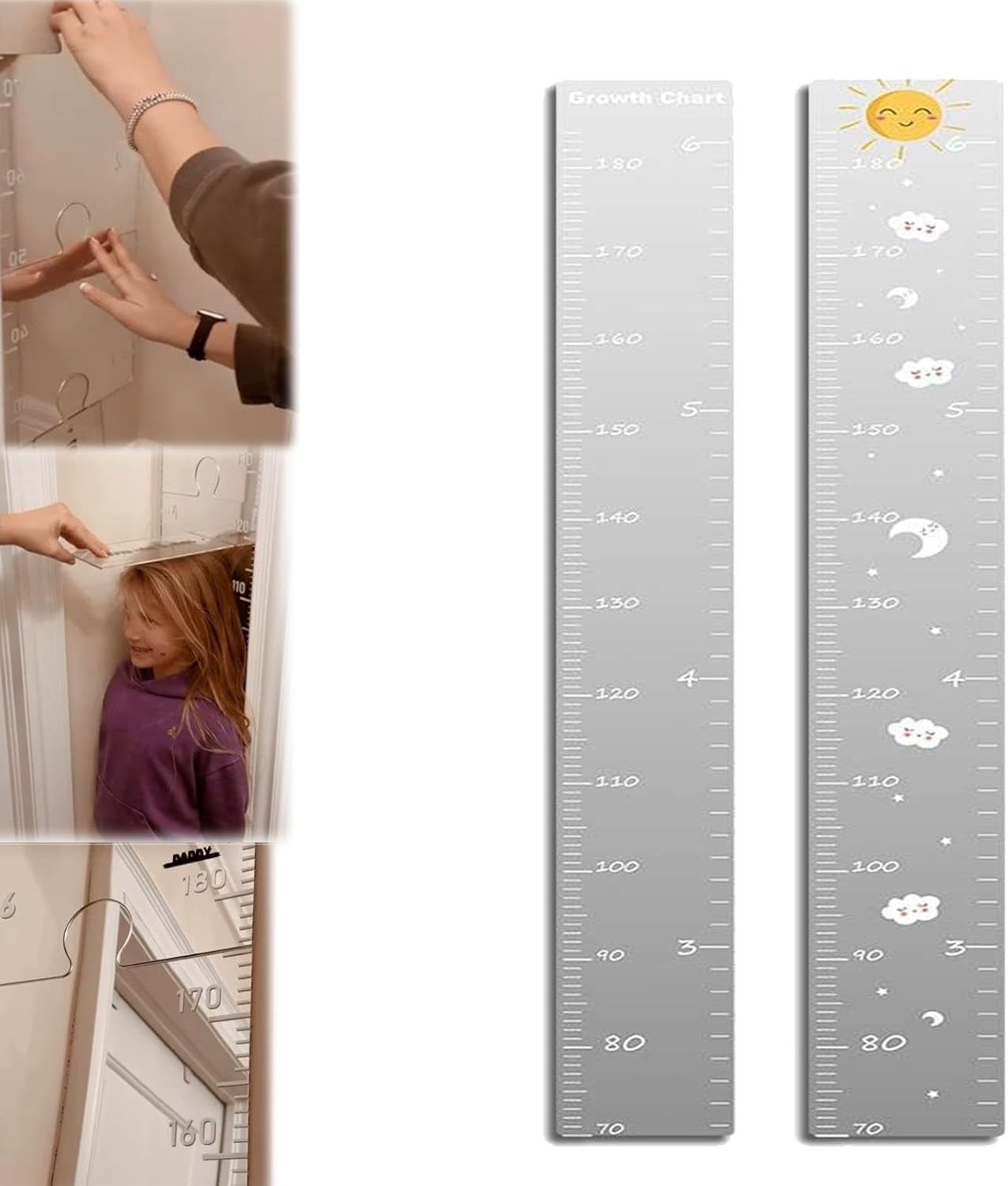 Puzzle Mirror Growth Chart, Mirror Growth Chart for Wall, Growth Chart Mirror for Kids, Height ...