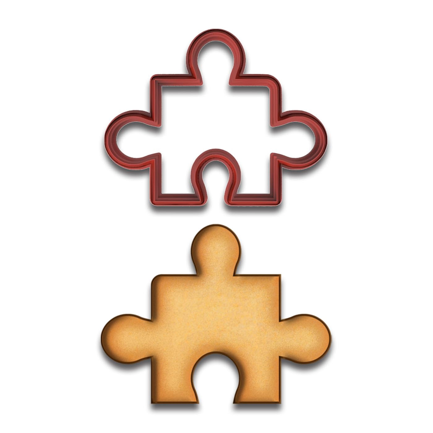 Puzzle Piece Cookie Cutter (4", Style 1) - Fun Jigsaw Shape for Baking ...