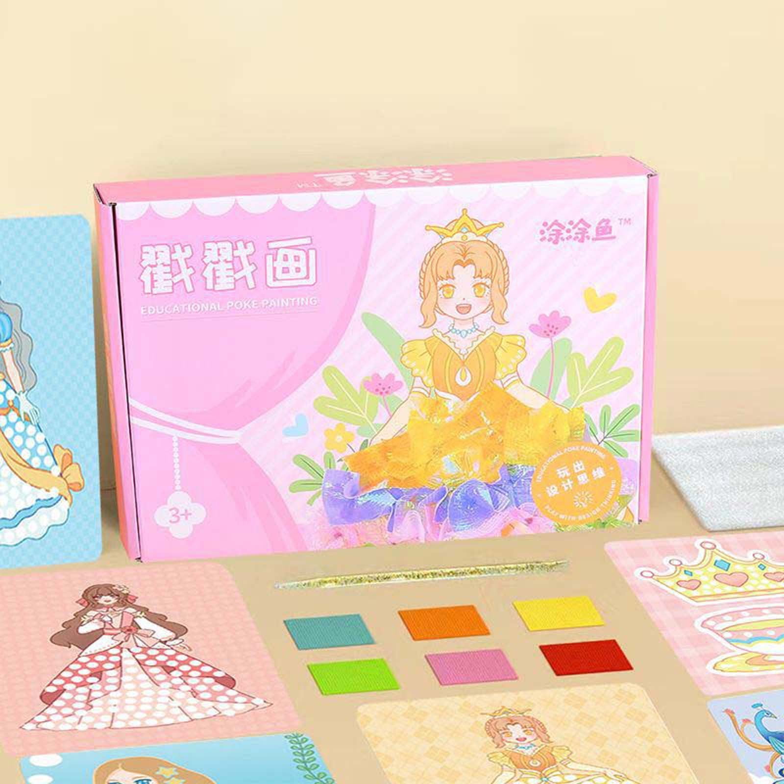 Puzzle Puncture Painting Children's School Picture Book Stamping ...