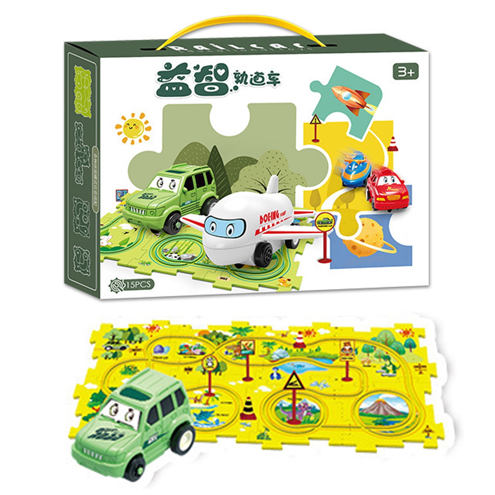 Puzzle Racer Kids Car Track Set, Puzzle Racer Car Track Set, Puzzle ...