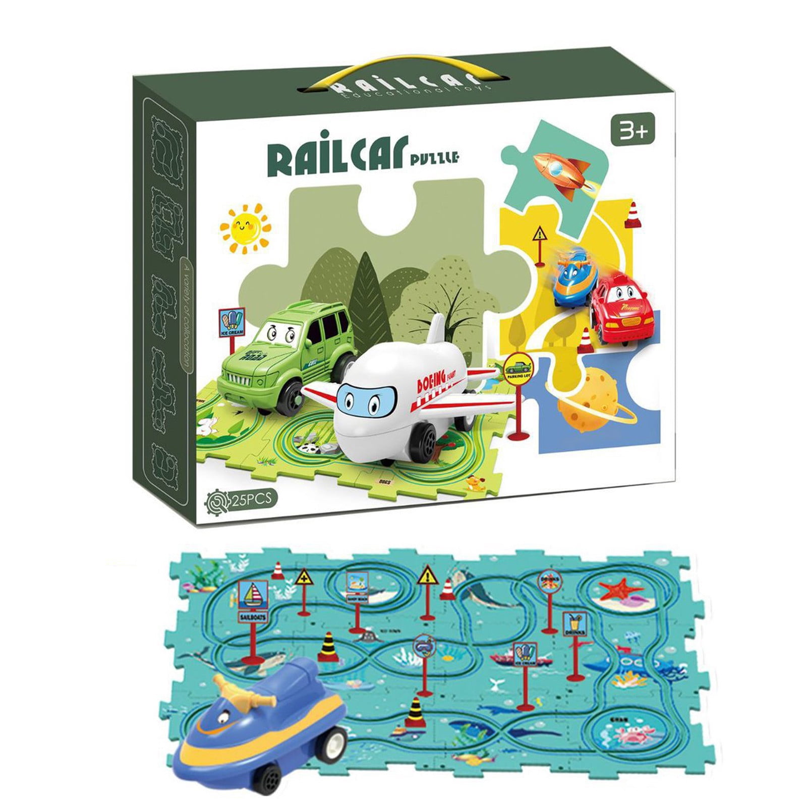 Puzzle Racer Kids Car Track Set, Puzzle Racer Car Track Set, Puzzle ...
