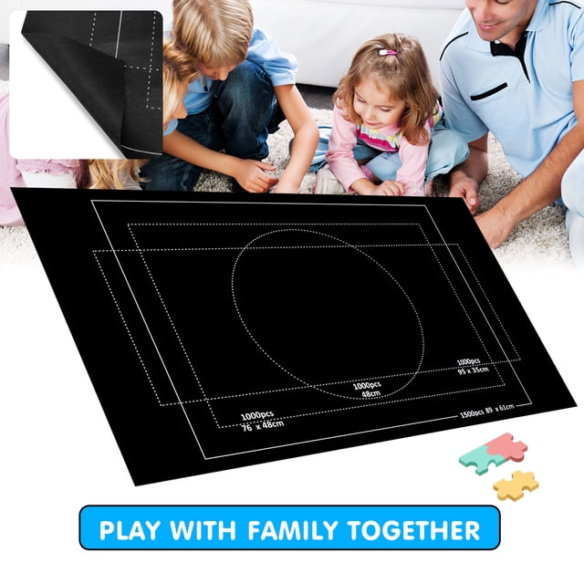 Puzzle Roll Up Mat, Jigsaw Puzzle Mat Roll Up 1500 Pieces, 46" X 26 ...