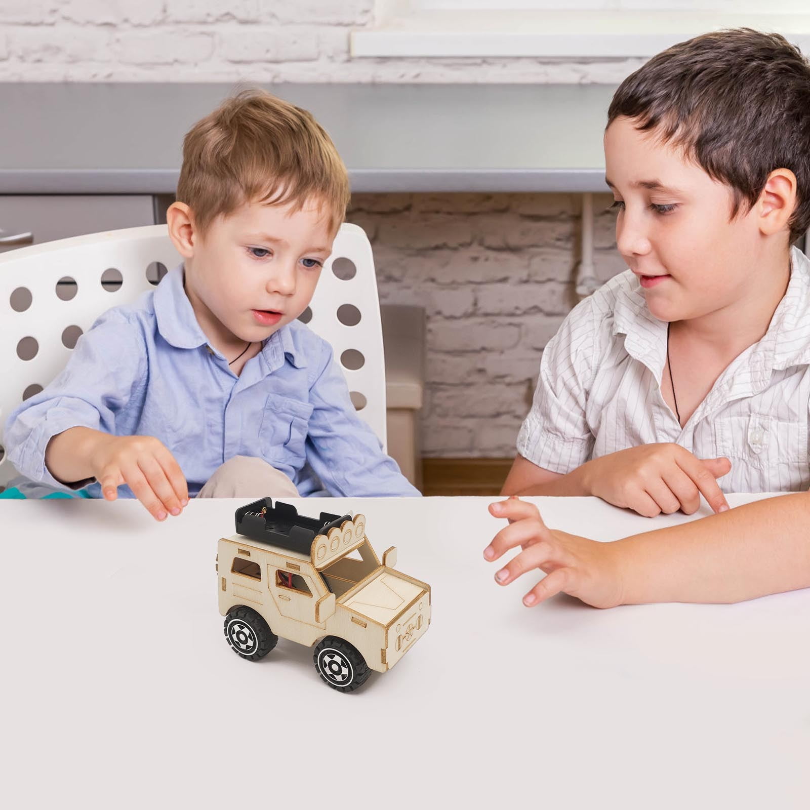 Puzzle Science Experiment Handicraft Kit,Technology Car Educational ...