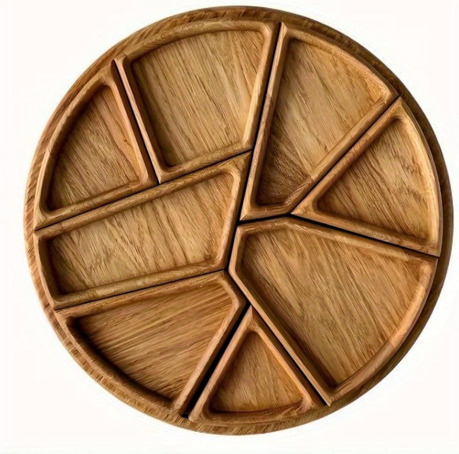Puzzle Serving Tray, Wood Funny Puzzle Shaped Serving Tray With 8 ...