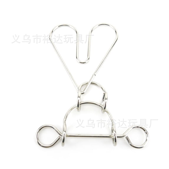 Puzzle Solution Lock Puzzle Ring Educational Metal Puzzle Ring Heart ...