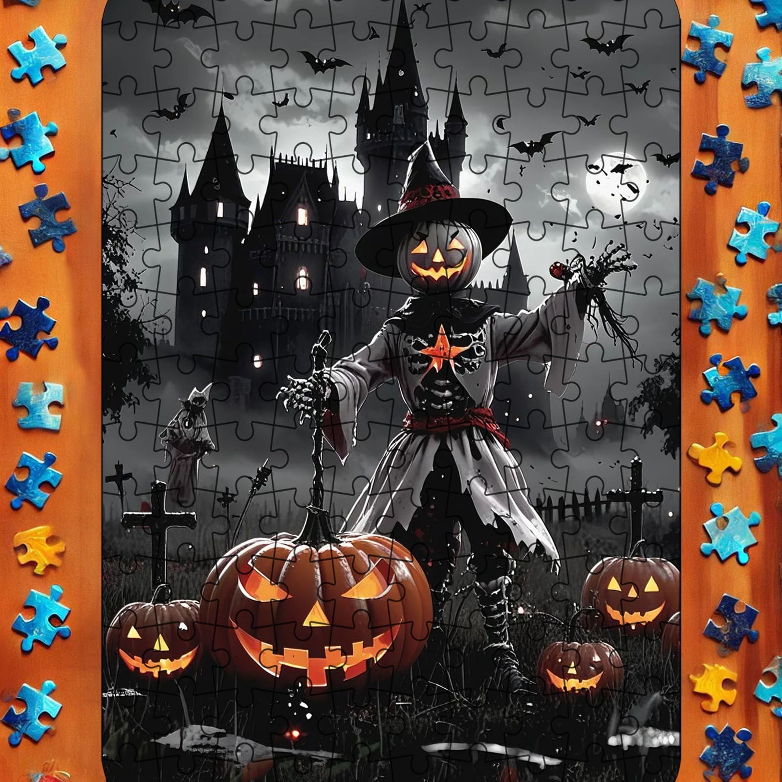 Halloween Puzzle Toy for Kids Adults Educational Paper Puzzle Indoor ...