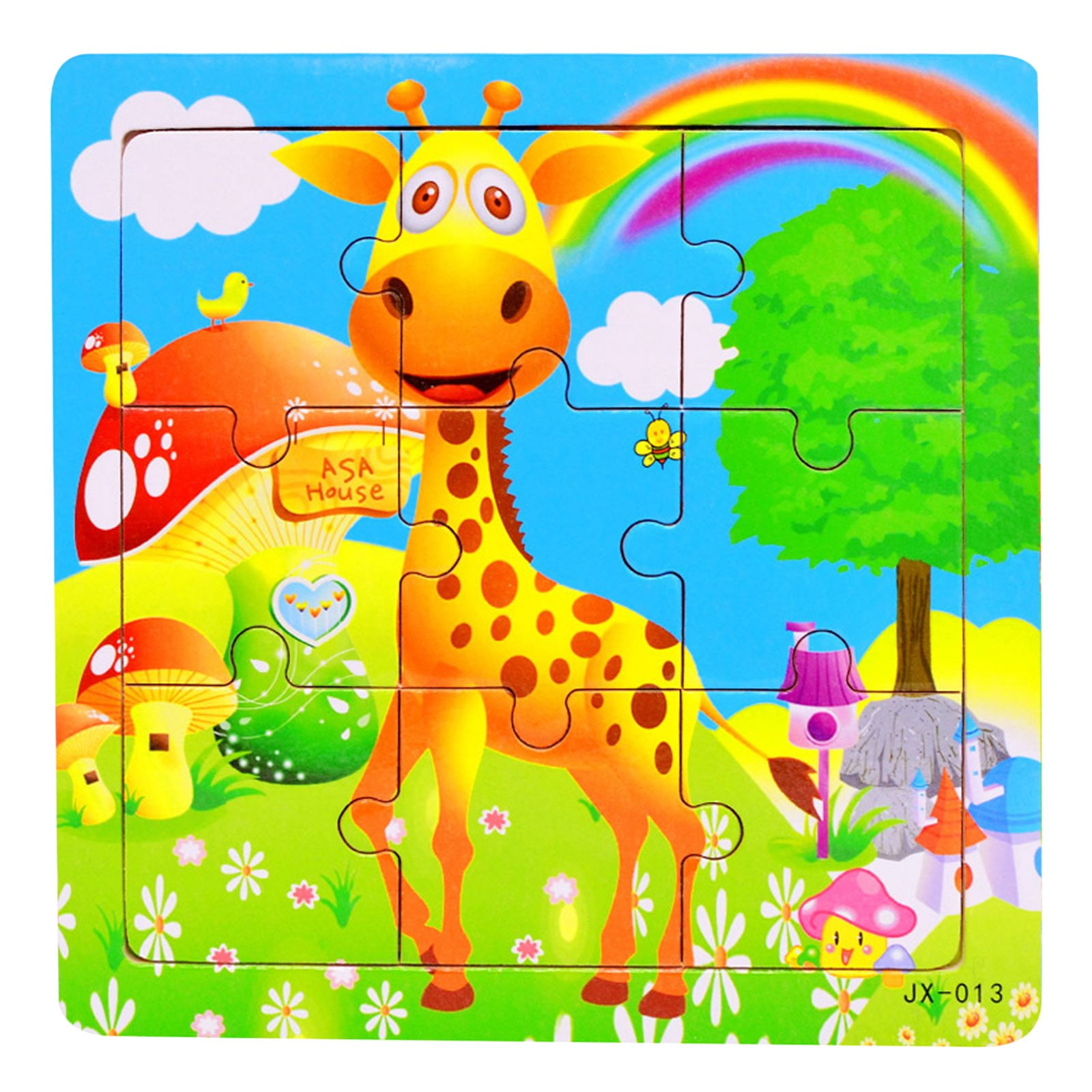 Puzzle Toys,Wooden Educational Puzzle for Kids Ages 3-7,Preschool ...