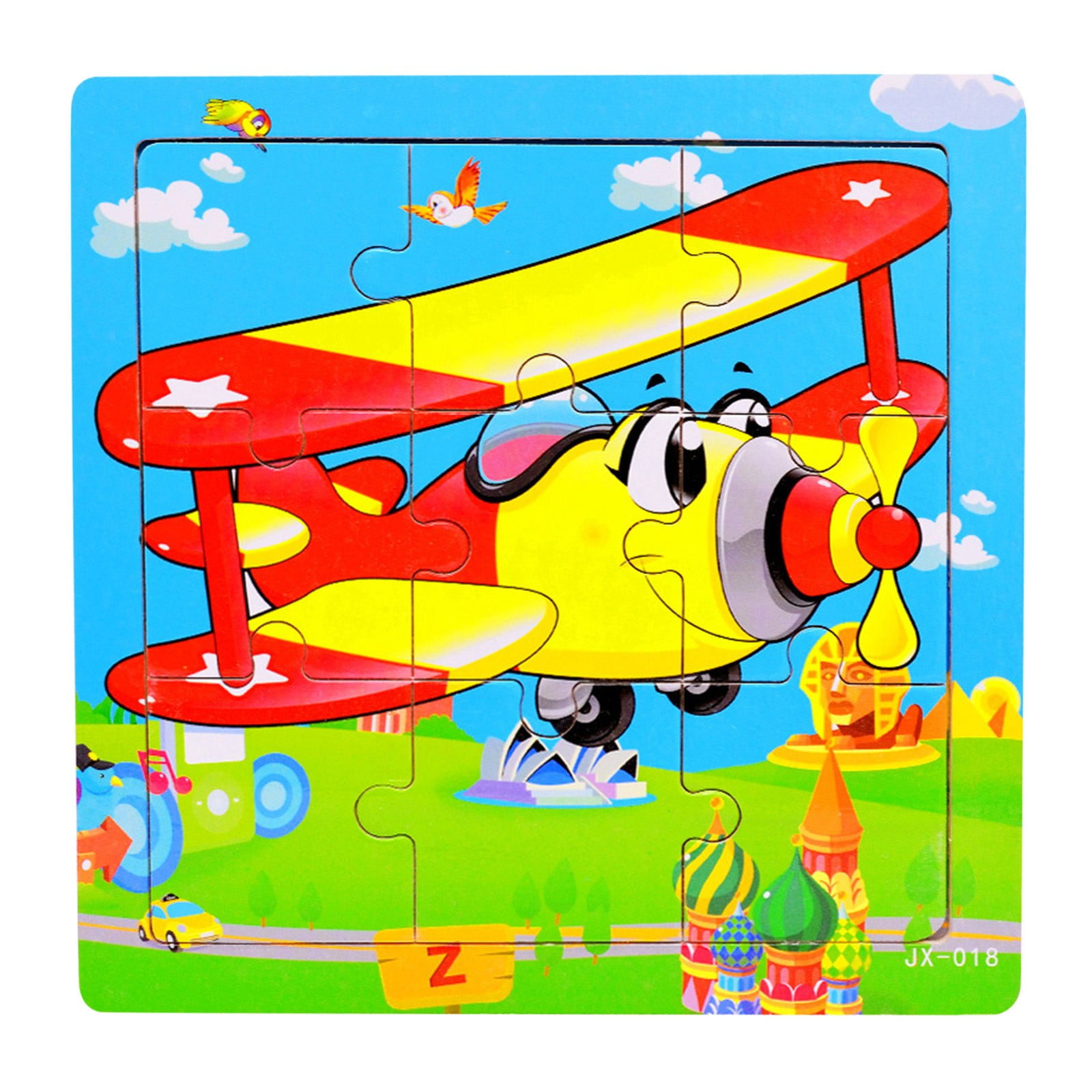 Puzzle Toys,Wooden Educational Puzzle for Kids Ages 3-7,Preschool ...