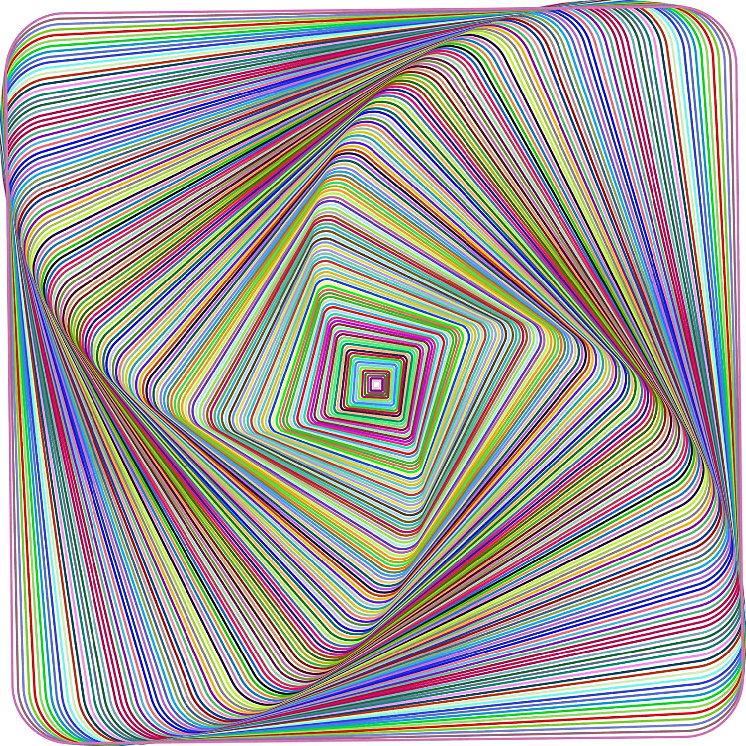 Puzzle-Twisted 3D Colorful squares-1000 Pieces Square Puzzle Color ...