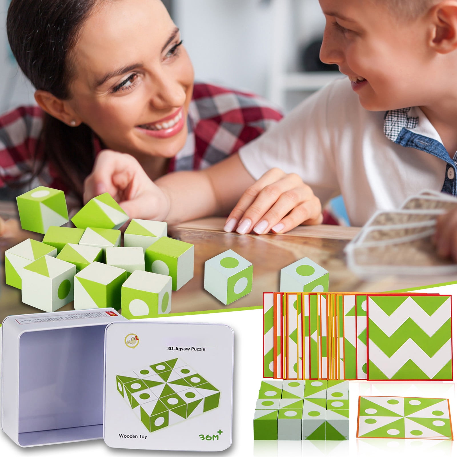 Puzzle Visual Fidget Toys Adults Toy Trucks For Toddlers 1-3 Toddler ...