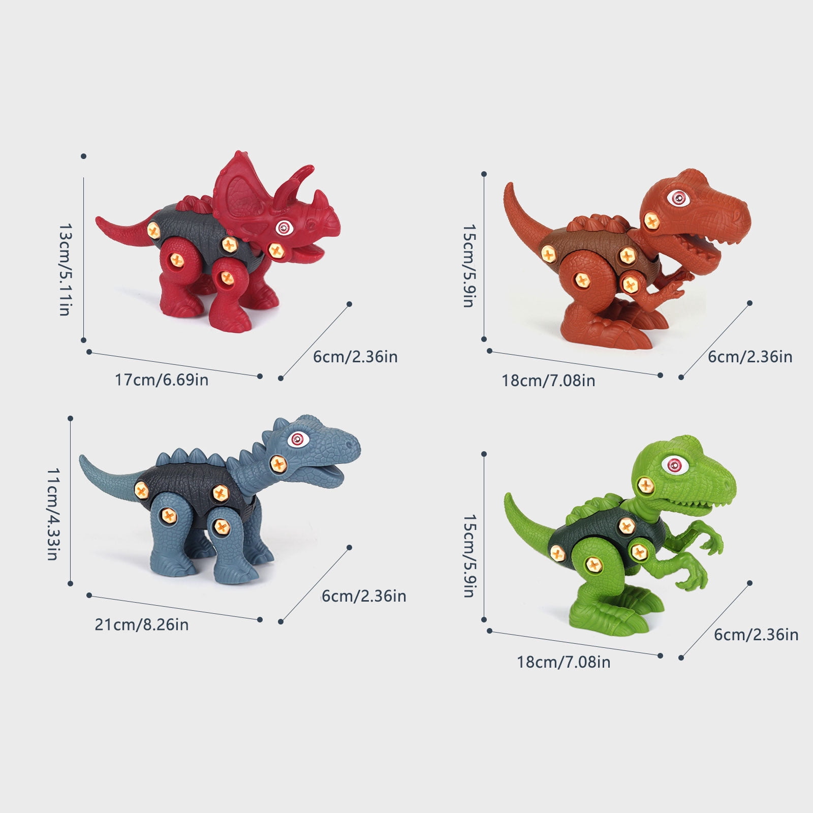 Puzzle assembly DIY dinosaur toy detachable nut assembly children's toy ...