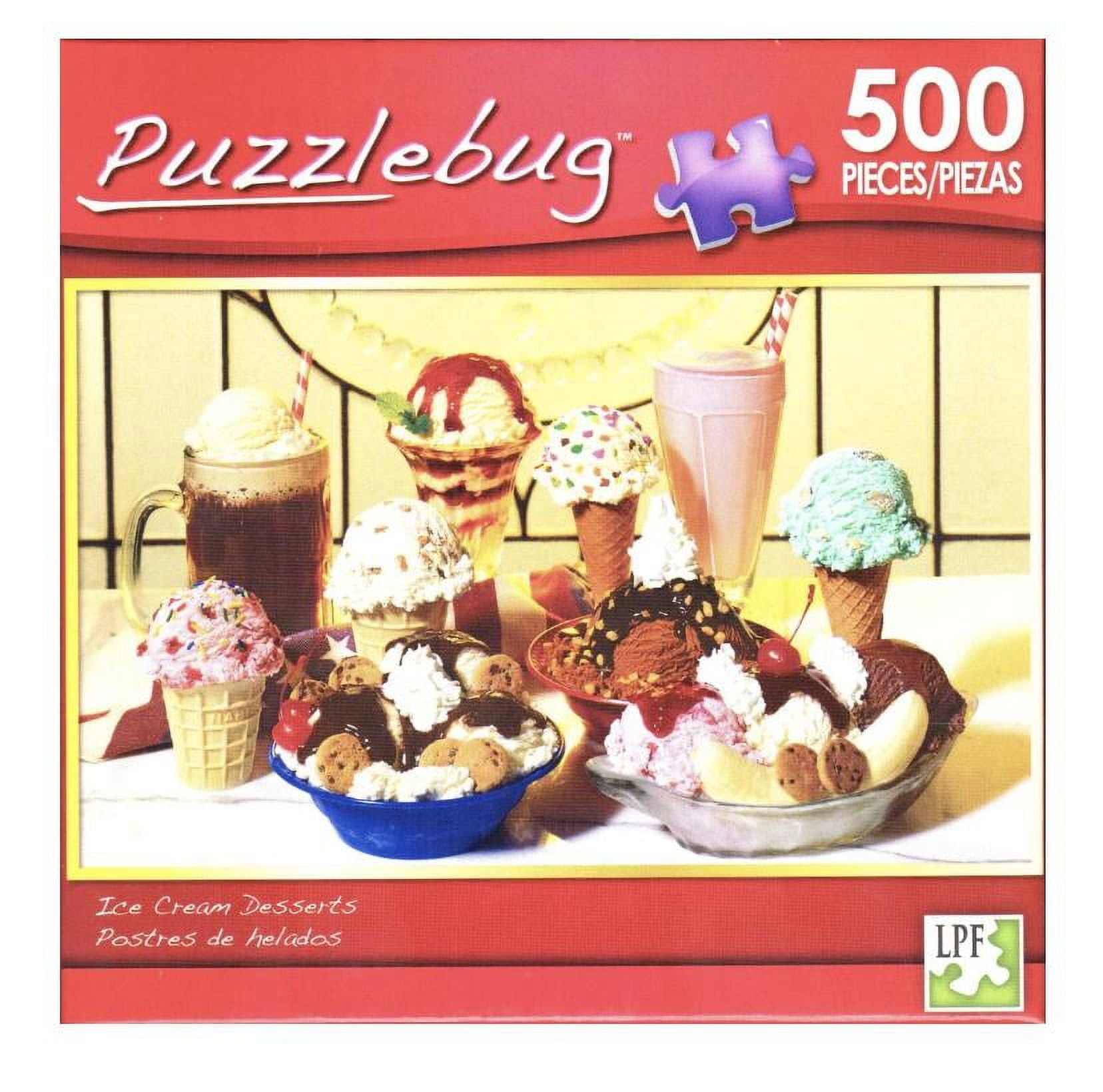 Puzzlebug 500 Piece Jigsaw Puzzle Ice Cream Desserts - Walmart.com