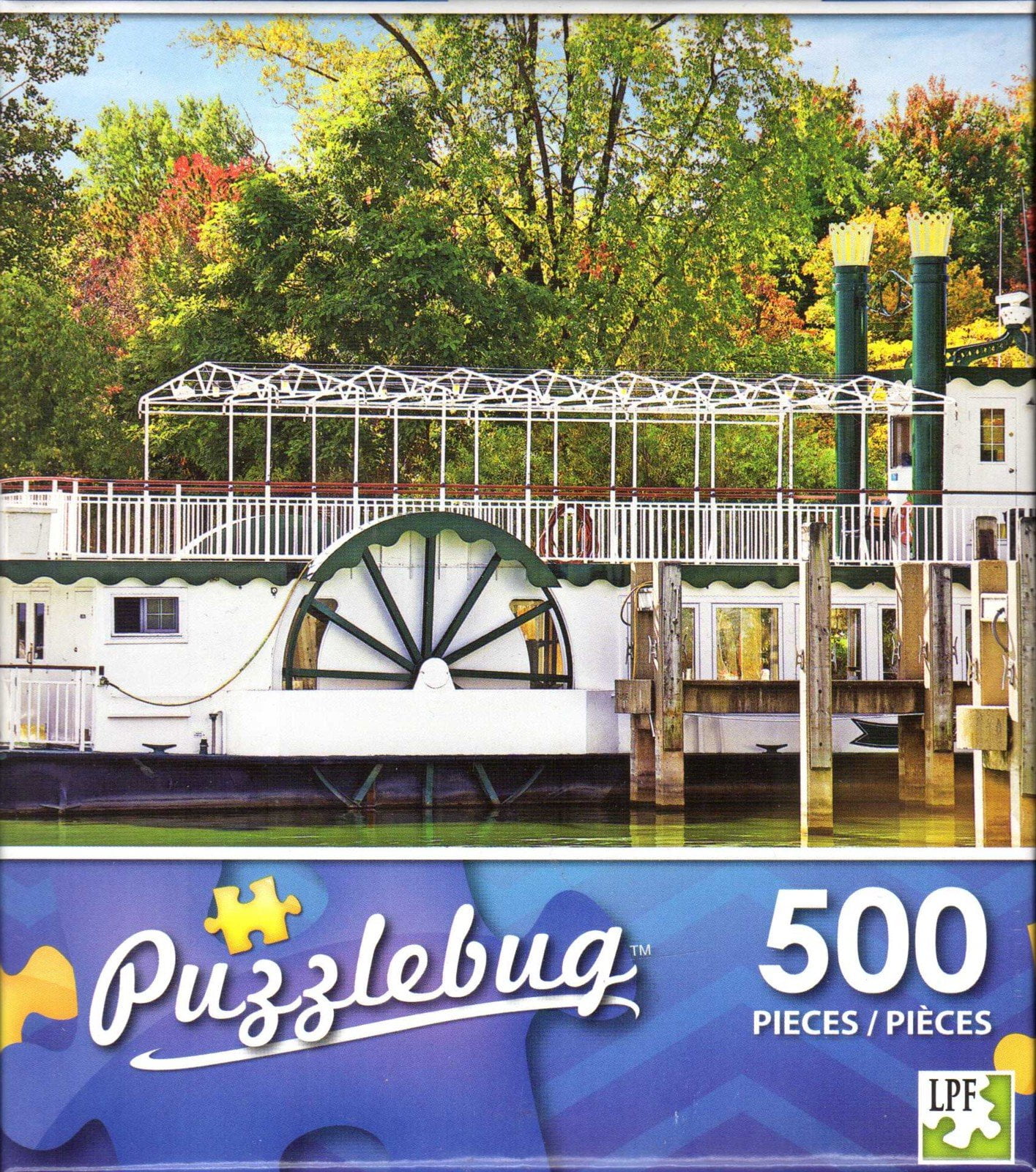 Puzzlebug 500 Piece Jigsaw Puzzle Old Fashioned Paddle Steam Boat ...
