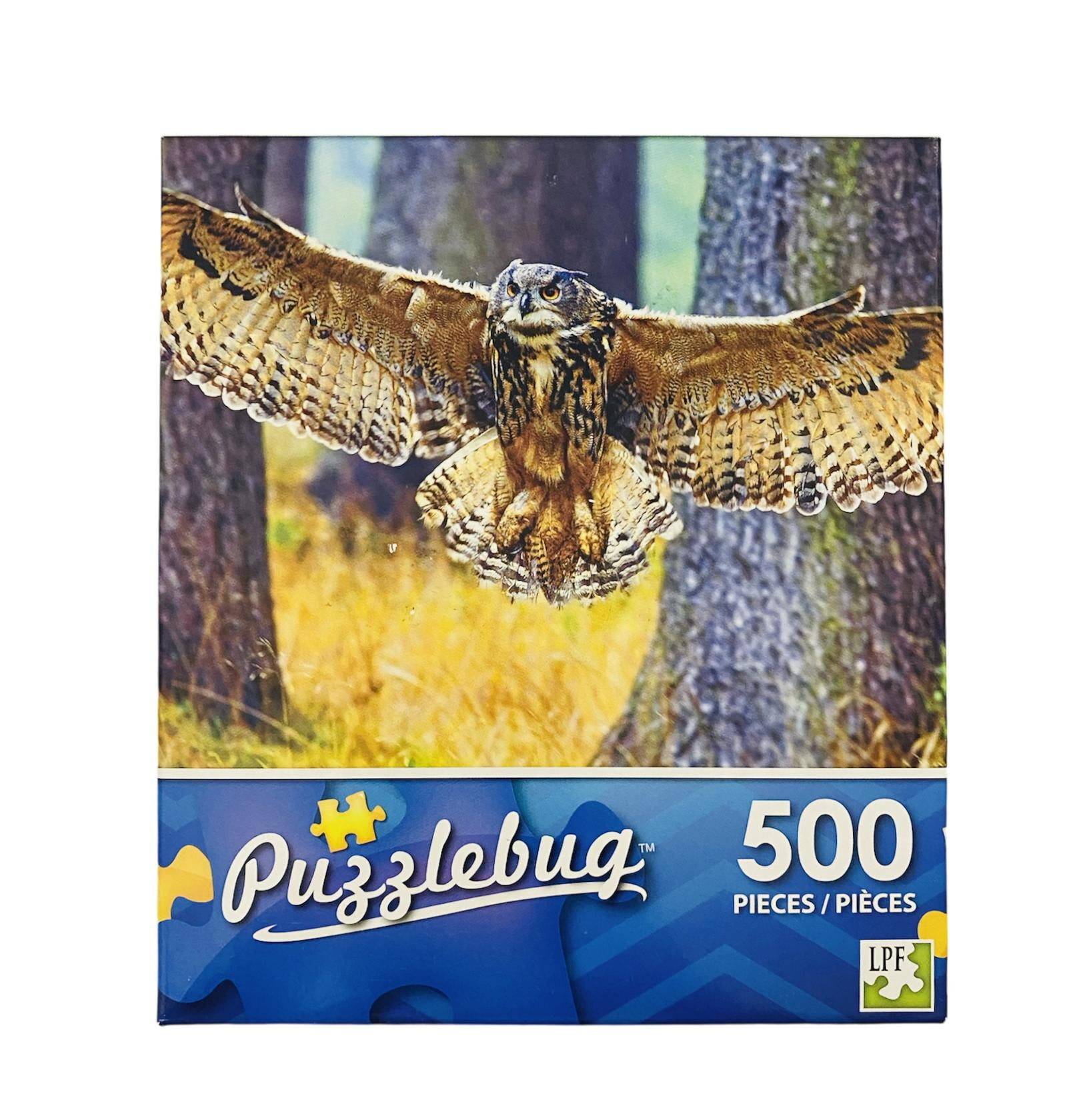 Puzzlebug 500 Piece Puzzle Flying Eurasian Eagle Owl Puzzlebug 500 ...