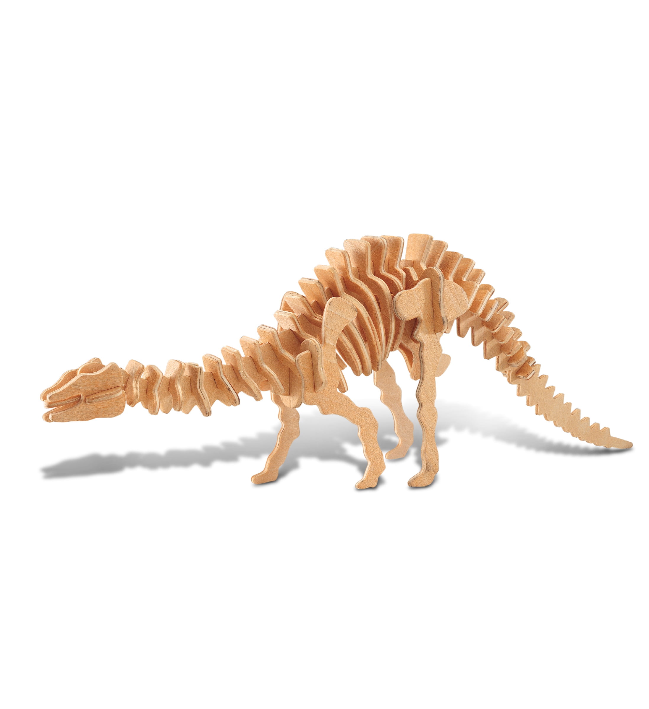 Puzzled 3D Puzzle Apatosaurus Dinosaur Wood Craft Construction Model Kit, Fun Unique ...
