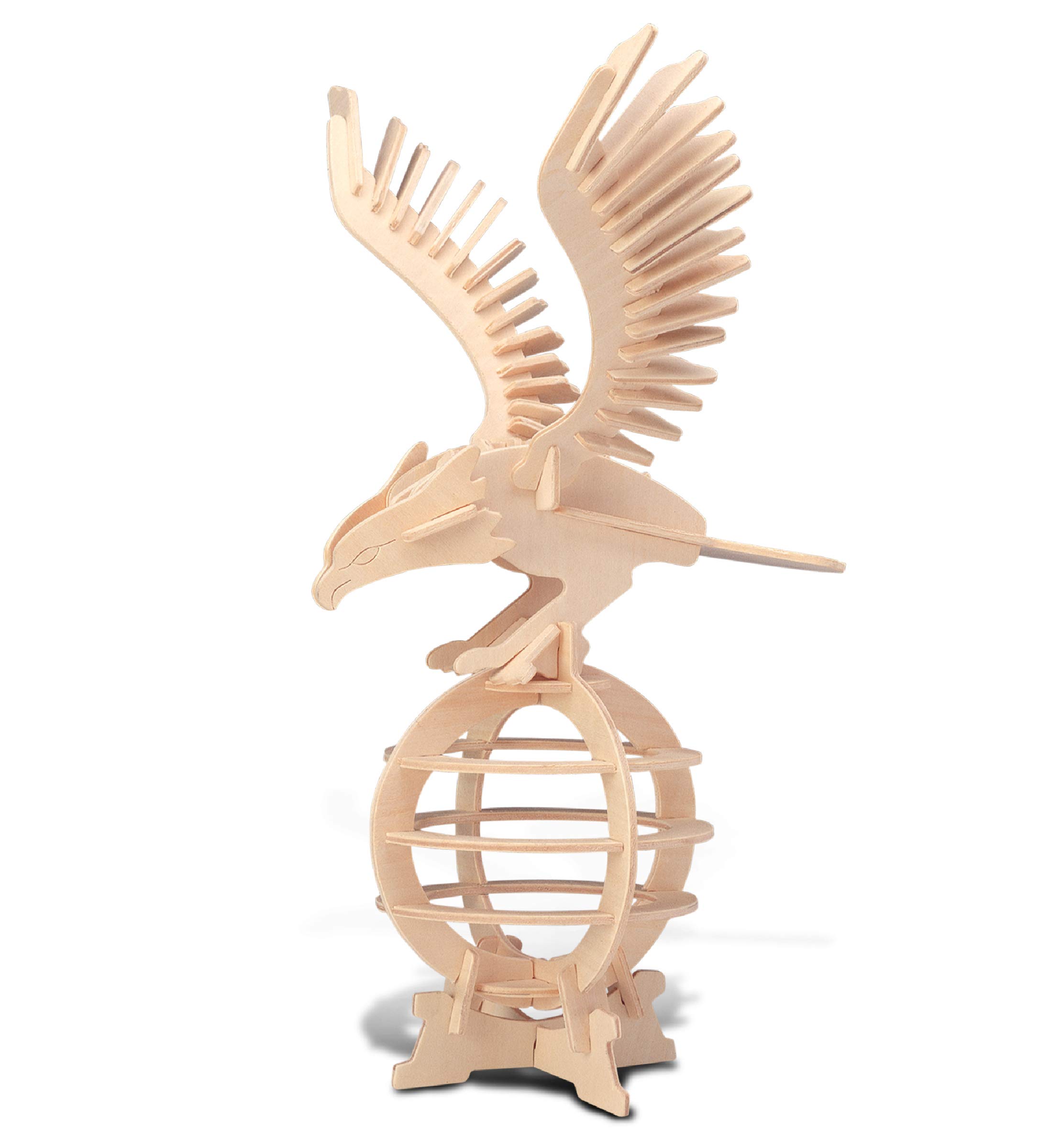 Puzzled 3D Puzzle Eagle OIF8 Wood Craft Construction Model Fun, Unique ...