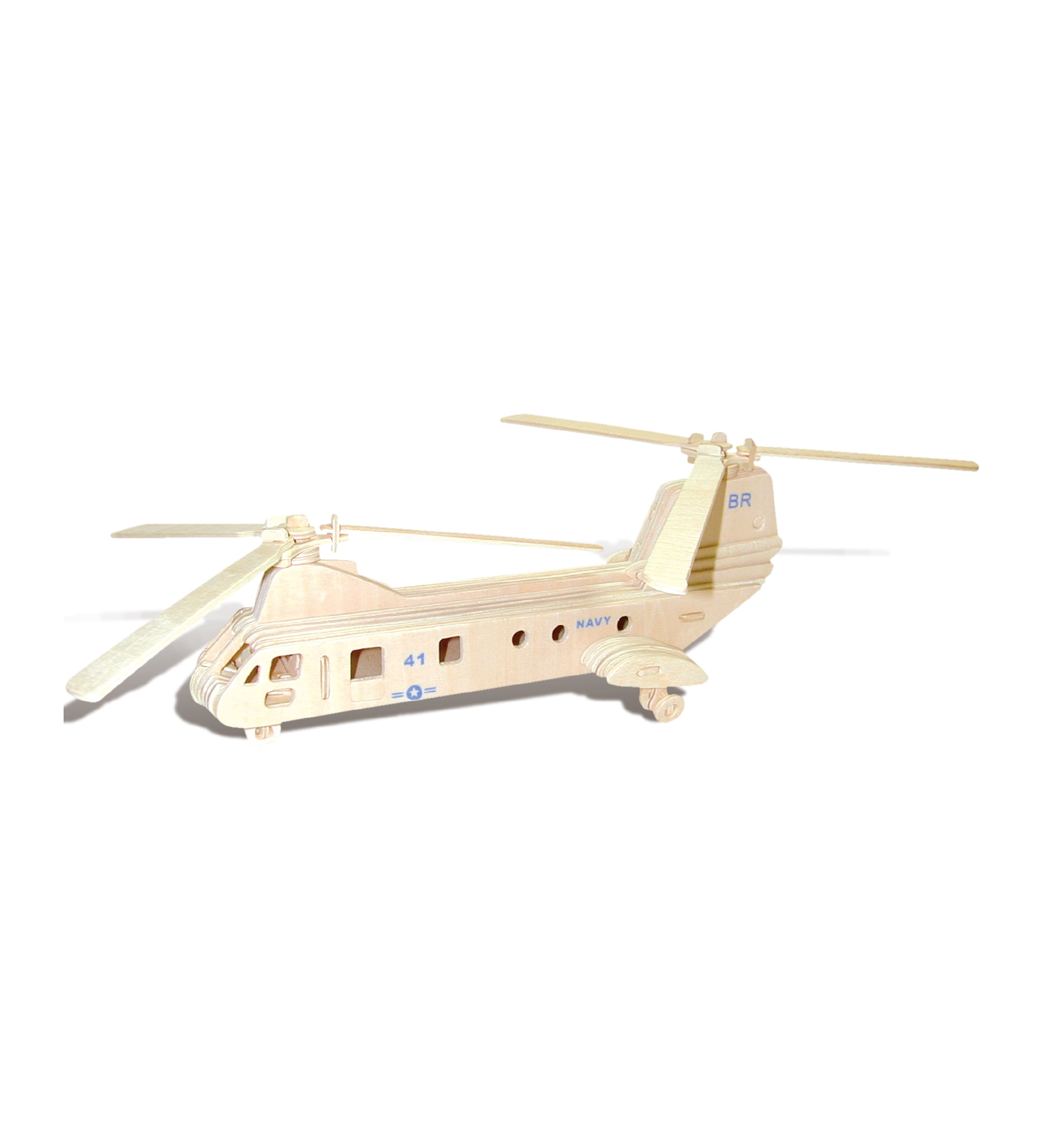 Puzzled 3D Puzzle Sea Knight Helicopter Wood Craft Construction Model ...