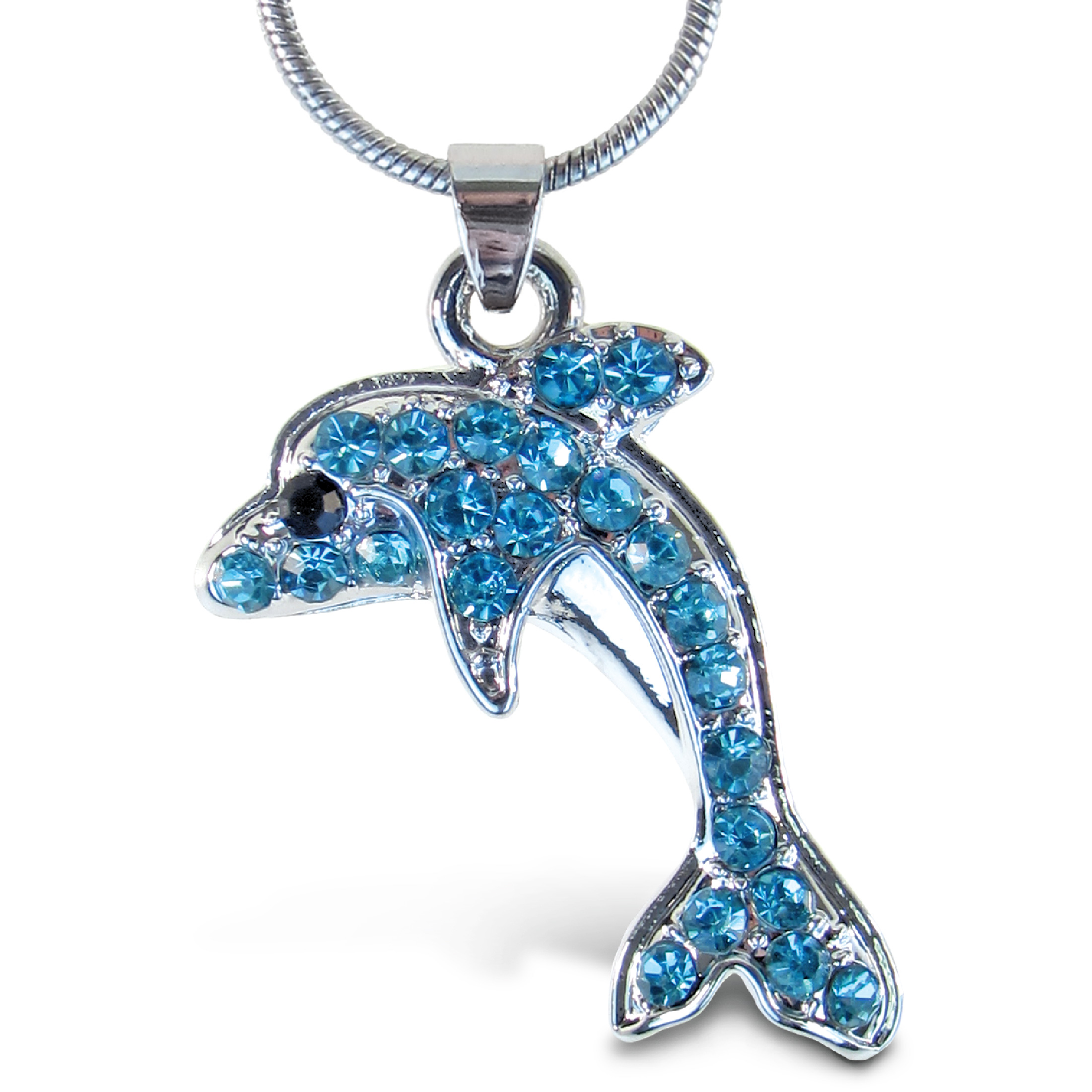 Puzzled Silver Dolphin Necklace - Charming Ocean Themed Jewelry ...