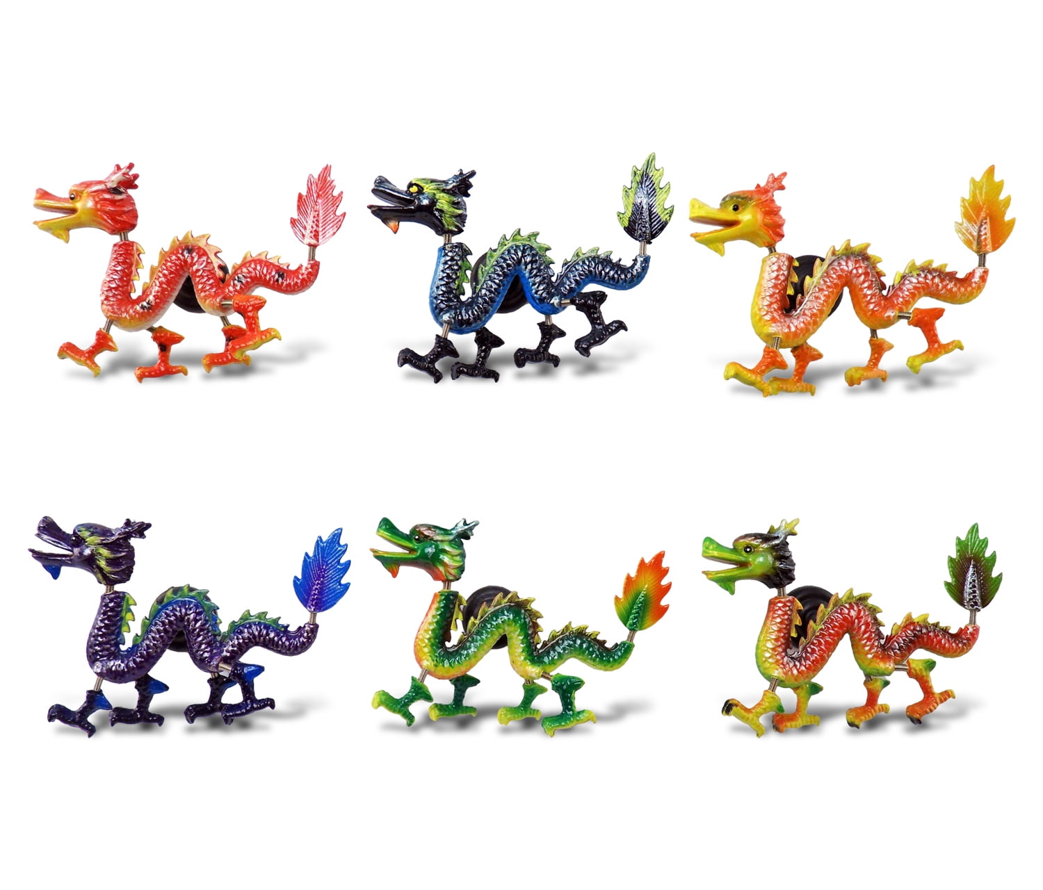 Puzzled COTA Global Dragon Refrigerator Bobble Magnets Set of 6 ...