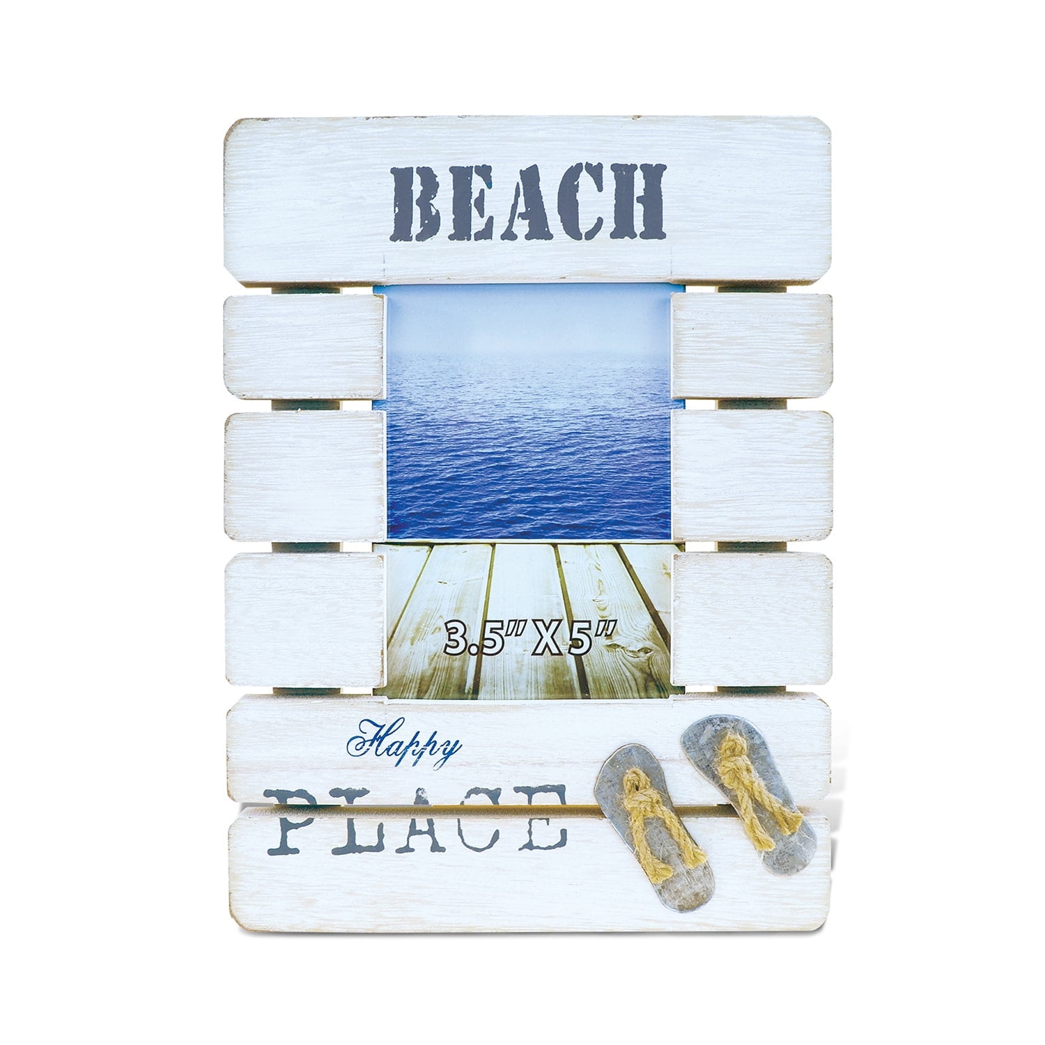 Puzzled CoTa Global Dream Beach Photo Frame 3.5x5 - White Distressed ...