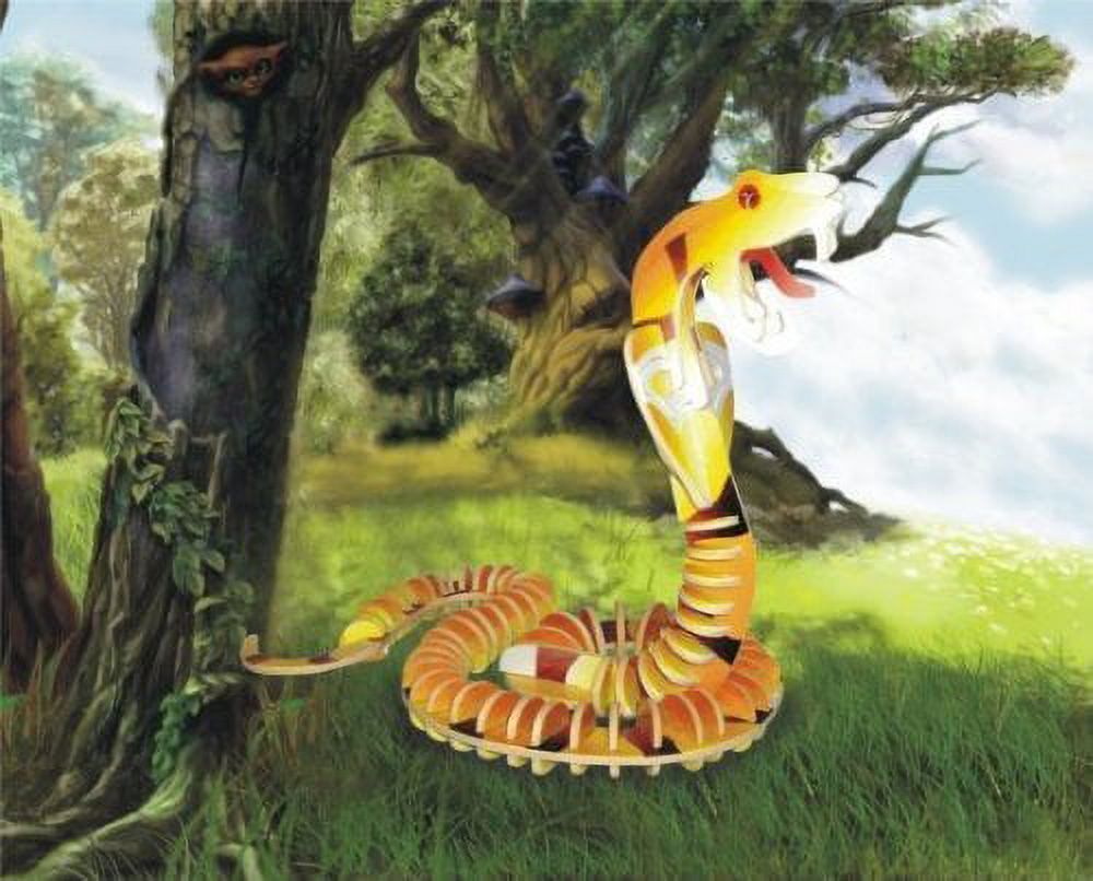 Puzzled Colorful Wood Craft Construction Snake 3D Jigsaw Puzzle ...