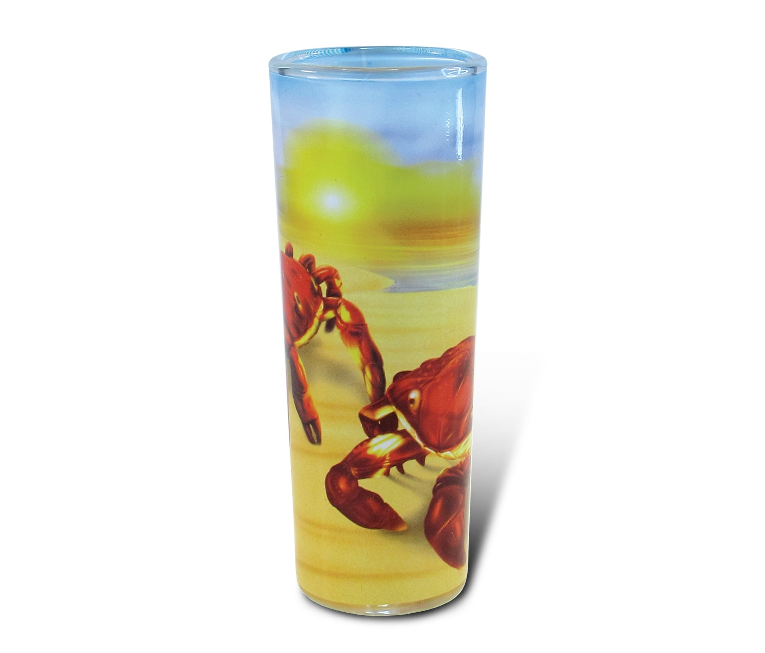 Puzzled Crab Full Shooter Shot Glass 1.84 Oz Quality Glassware for Bar ...