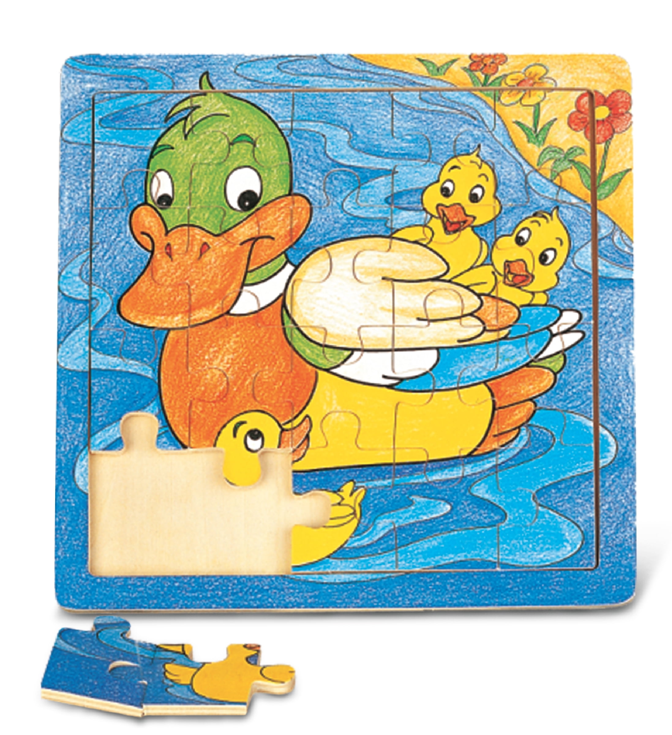 Puzzled Duck Jigsaw Puzzle – Easy To Play Lake Wild Life Wooden Animals ...