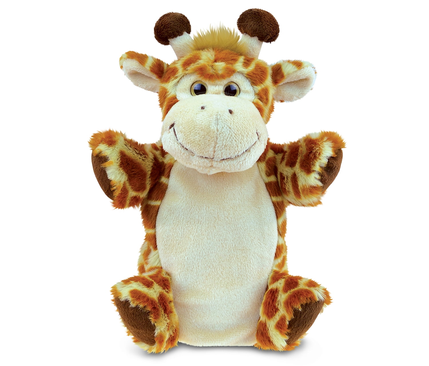 Puzzled Giraffe Super-Soft Stuffed Plush Puppet Cuddly Animal Toy ...
