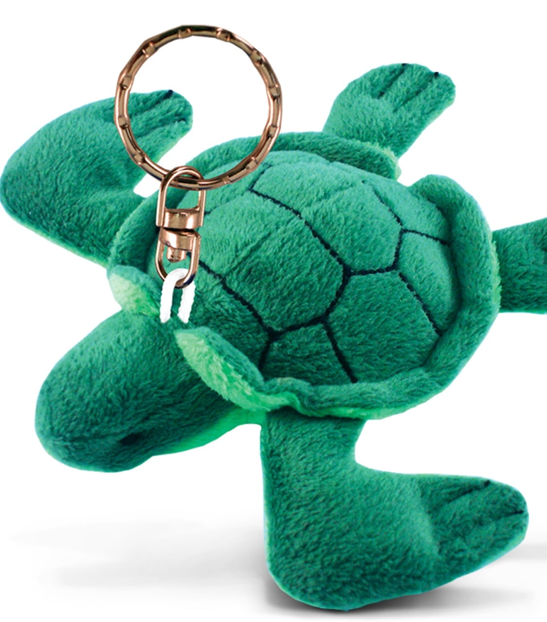 Puzzled Green Sea Turtle Plush Stuffed Animal Keychain - Super Soft ...