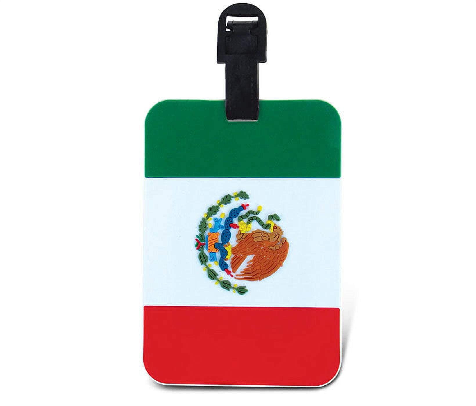 Puzzled Mexican Flag Luggage Tag - Unique Mexico Flag Novelty Travel ...