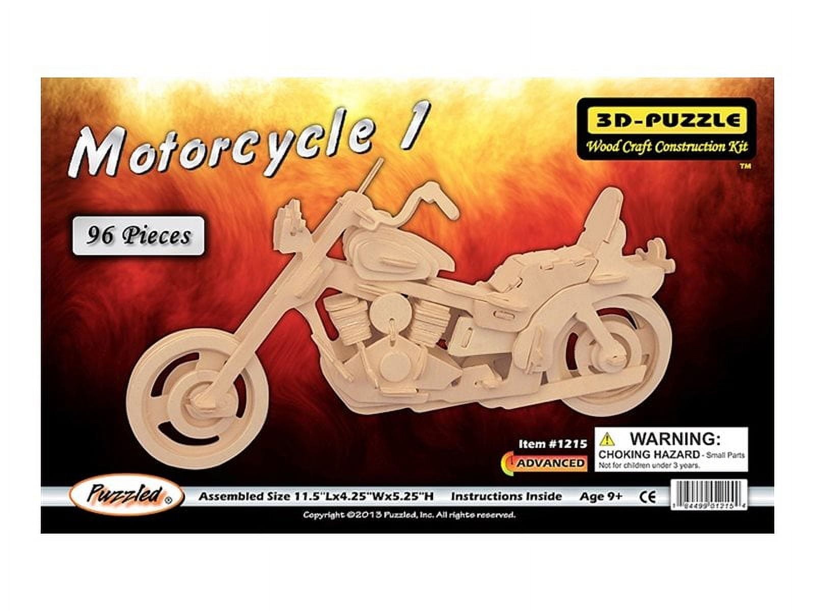 Puzzled - Motorcycle 1 - 3D Jigsaw Puzzle - 96 Pieces - Walmart.com