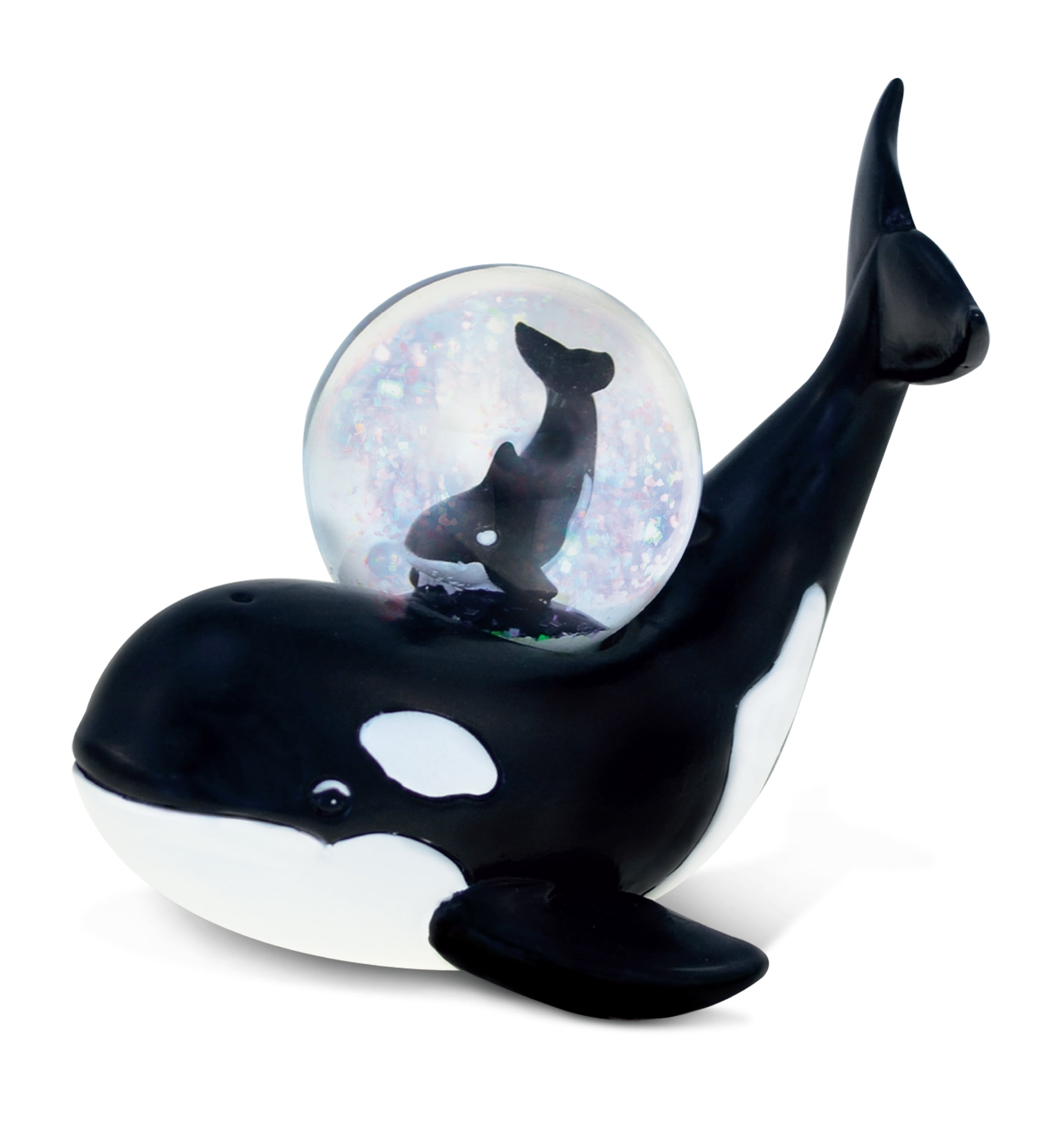 Puzzled Resin Orca Killer Whale Snow Globe (45mm), 3.9 Inch Tall ...