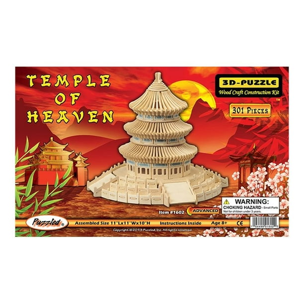 Puzzled - Temple Of Heaven - 3D Jigsaw Puzzle - 301 Pieces - Walmart.com