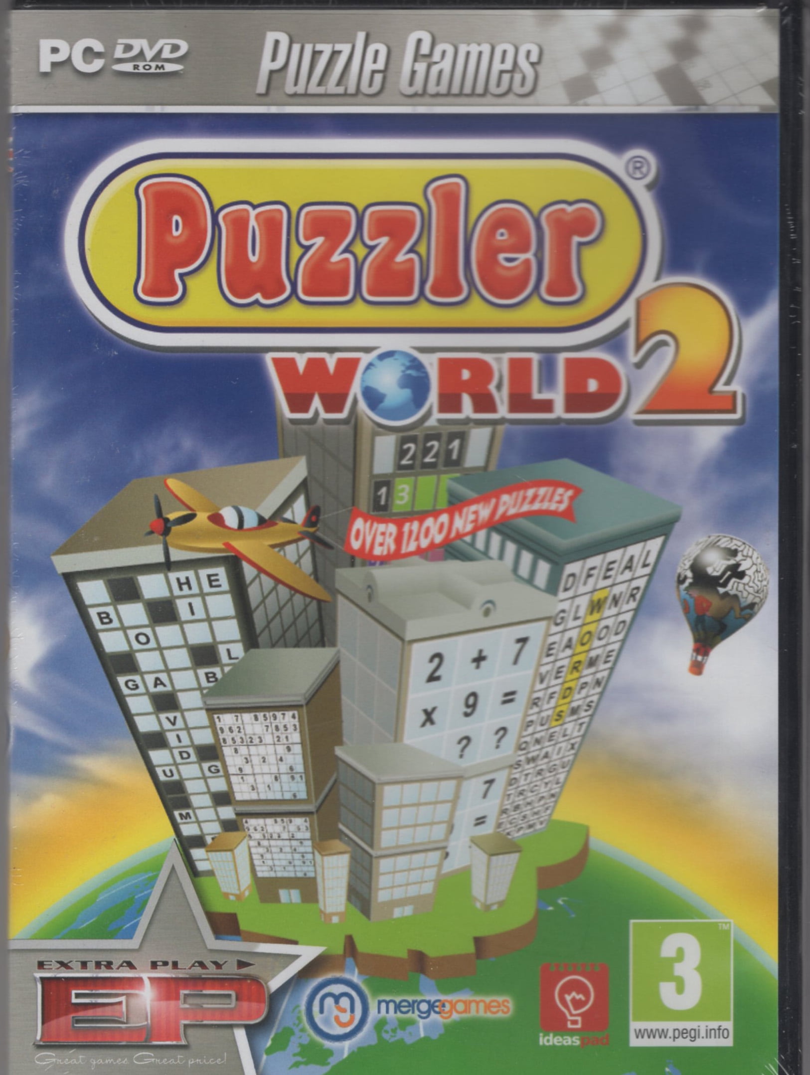 Puzzler World 2 (PC Game) Over 1200 Puzzles Crossword Wordsearch Sudoku ...