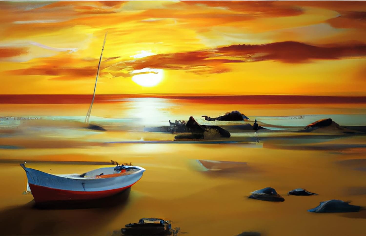 Puzzles 1000 Island Sunrise Sunset s Prop Ocean Landscape Art -Jigsaw ...