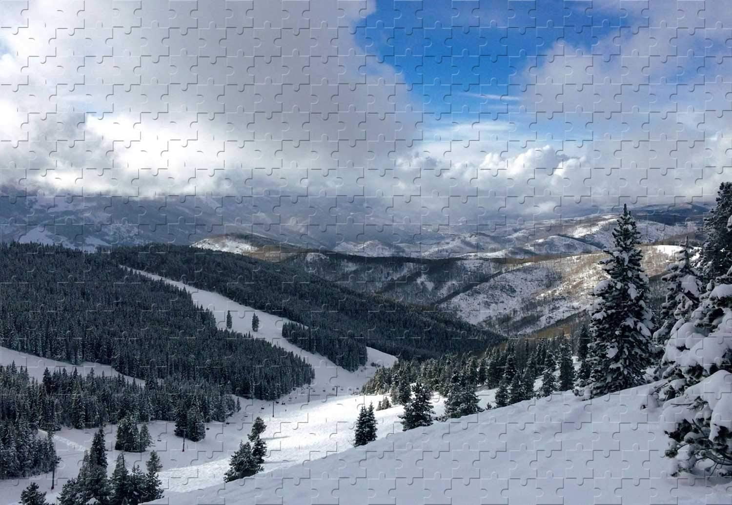 Puzzles 1000 Piece Beautiful Vail Ski Resort Colorado Mountain - Fun ...