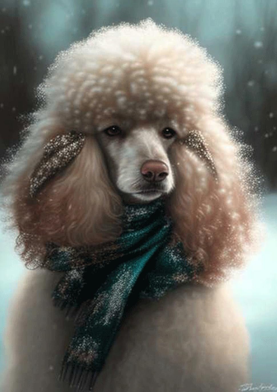 Puzzles 1000 Piece Lovely Poodle - Fun Interactive Brain Teaser Jigsaw ...