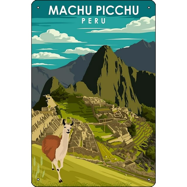 Puzzles 300 PCS Machu Picchu Peru Vintage Minimal Retro Incan Travel ...