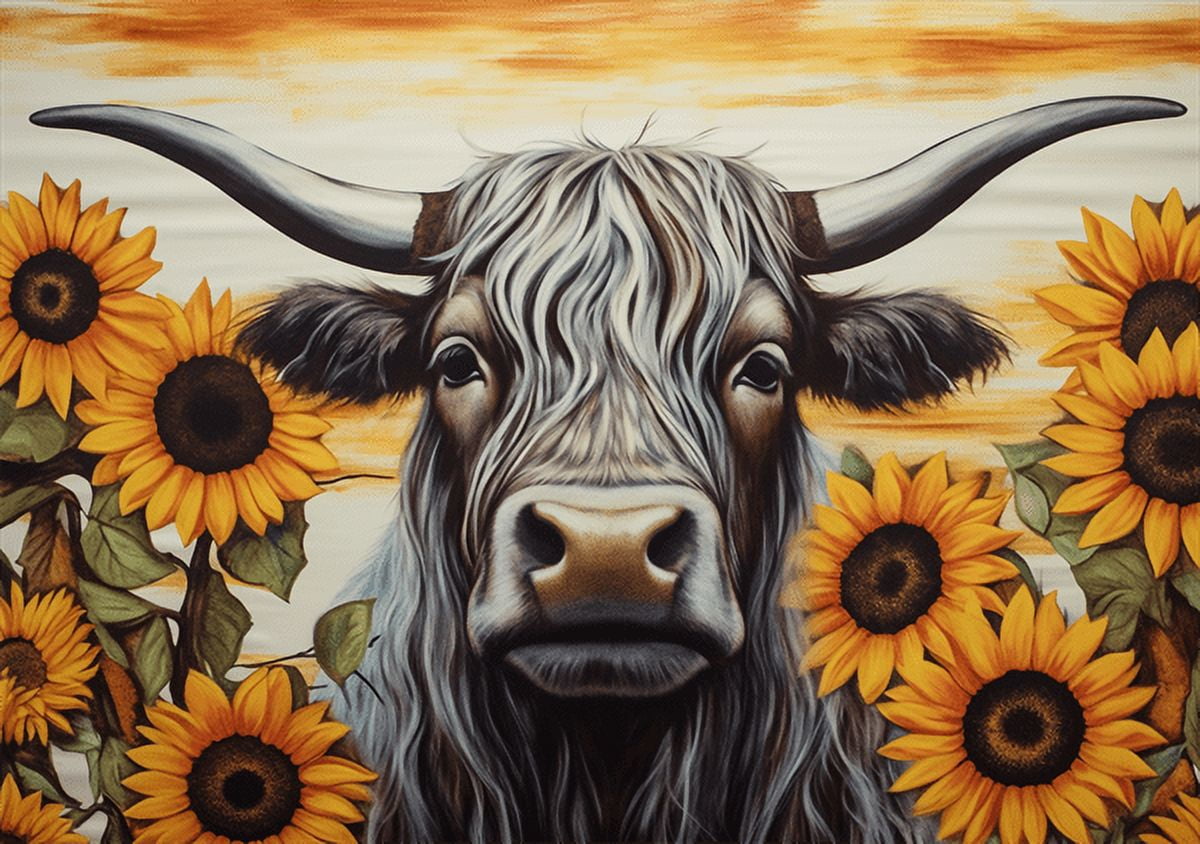 Puzzles 300 pieces for adults High land Cow Rustic Farmhouse Cattle ...