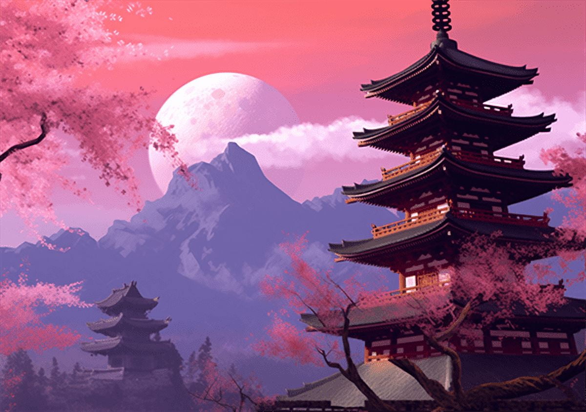Puzzles 300 pieces for adults Japanese Cherry Sakuras Formation wooden ...
